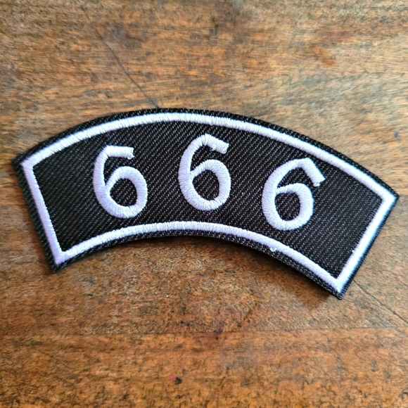 None | Accessories | 666 Satanic Gothic Witchy Embroidered Iron On ...